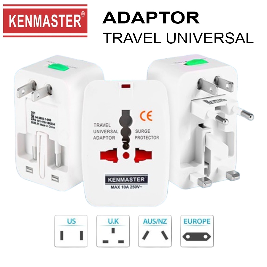 Jual Steker Colokan Listrik - Kenmaster International Universal Travel ...