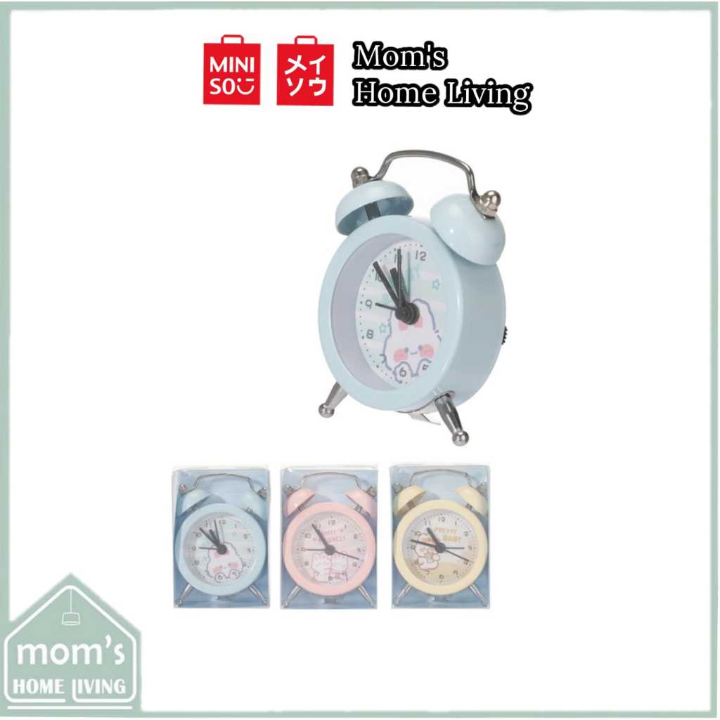 Jual MINISO Jam Weker Aesthetic Kelinci Mini Jam Alarm Kamar Cantik ...