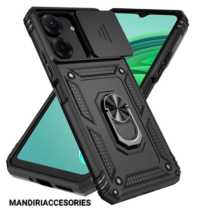 Jual CASING ARMOR TRANSFORMER REDMI 13C/POCO C65 CASE AMROR SLID+RING ...