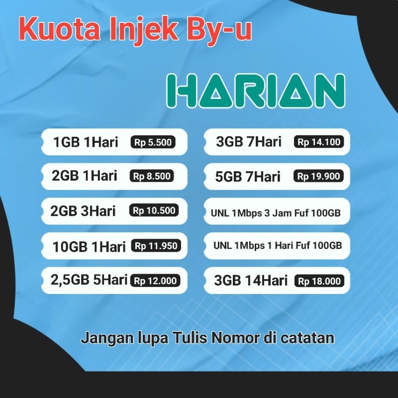 Jual PULSA By-u TELKOMSEL 5k 10k 15k 20k 25k | Shopee Indonesia