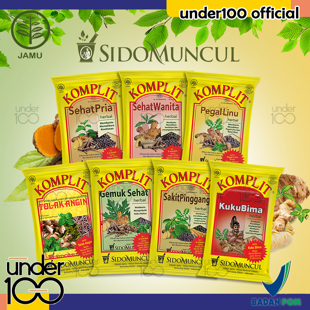 Jual Under100 Sido Muncul Jamu Komplit Pegal Linu | Sehat Wanita ...