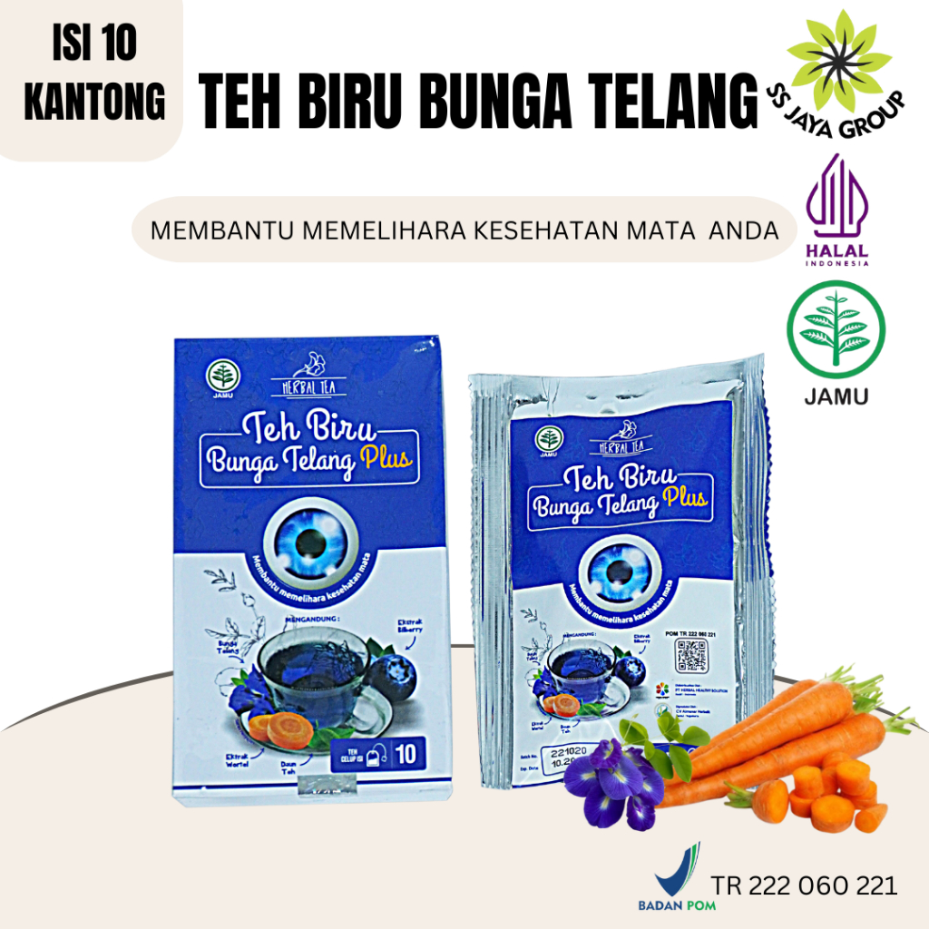 Jual TEH BIRU BUNGA TELANG PLUS 100% ORI | Membantu Memelihara Mata ...