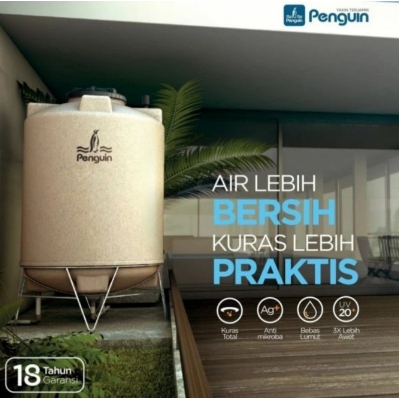 Jual Tangki Air Toren Air PENGUIN Total Drain Tangki Air Total Drain TD ...