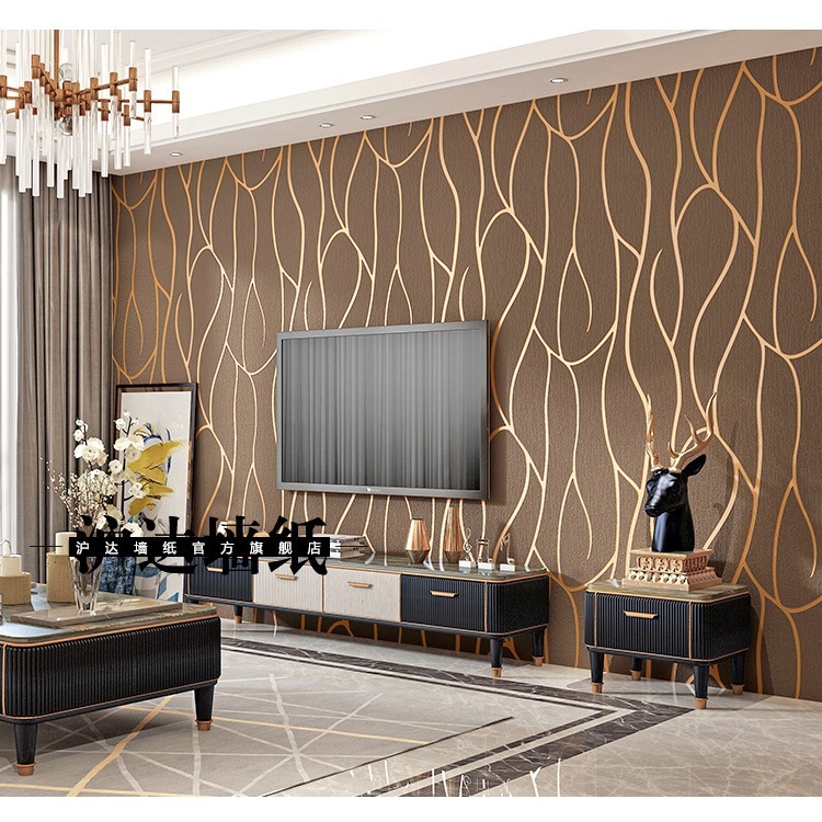 Jual Wallpaper Stiker Dinding Motif Salur Kobra Ungu Dasar Hitam