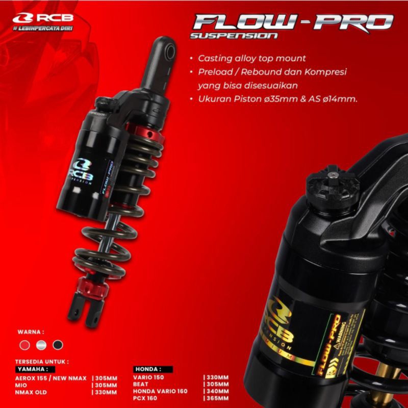 Jual Shockbreaker RCB Flow - Pro Vario 125-150 Vario 160 Mio Beat ...