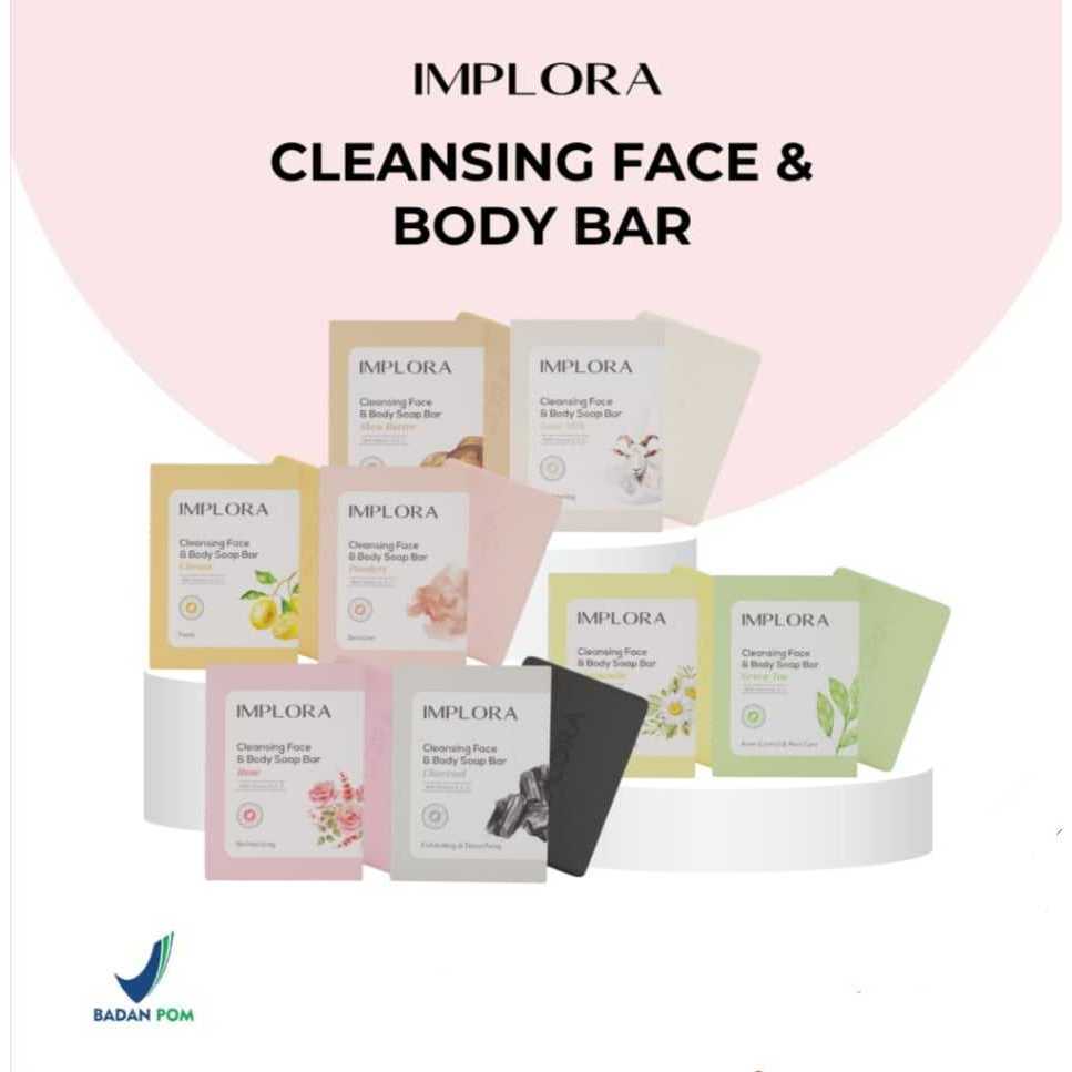 Jual IMPLORA Cleansing Face & Body Bar 60GR | Shopee Indonesia