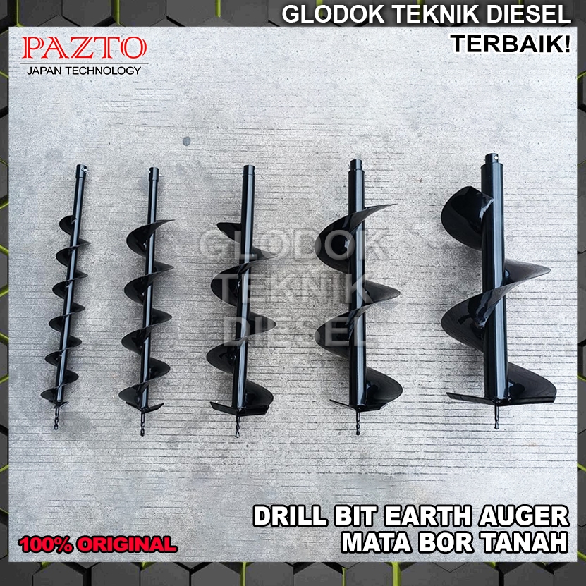 Jual Pazto Mata Bor Tanah Earth Auger Drill Bit 300 250 200 150 100 MM ...