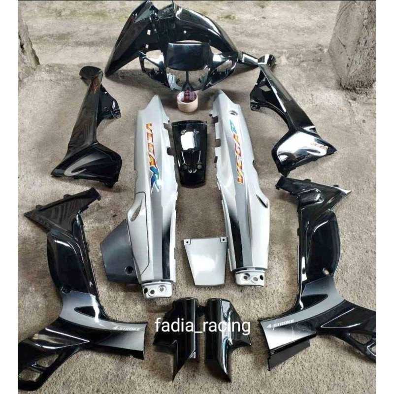Jual FULL BODY HALUS YAMAHA VEGA R LAMA WARNA HITAM SILVER TIDAK PAKAI ...