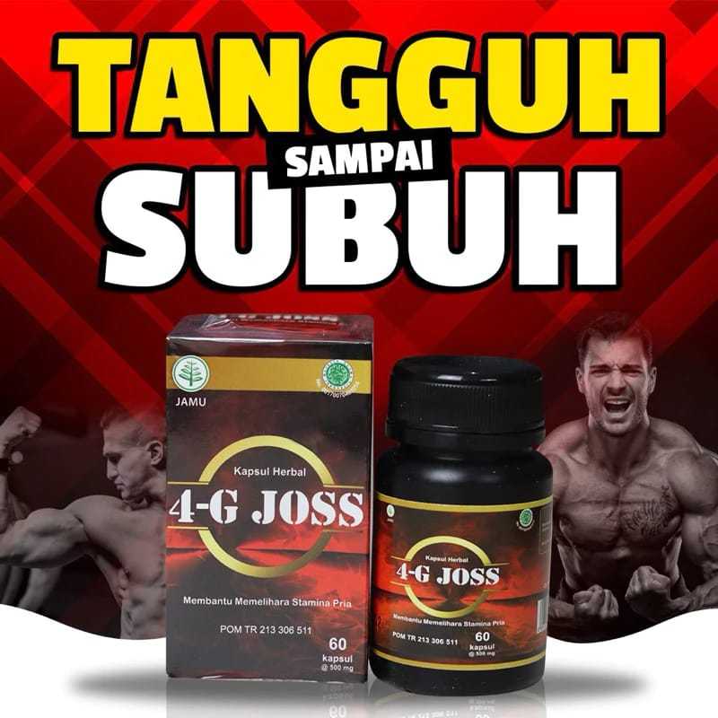 Jual 4-G JOSS Vitamin Alami Upgrade Stamina Pria - 4G JOSS ASLI BPOM ...