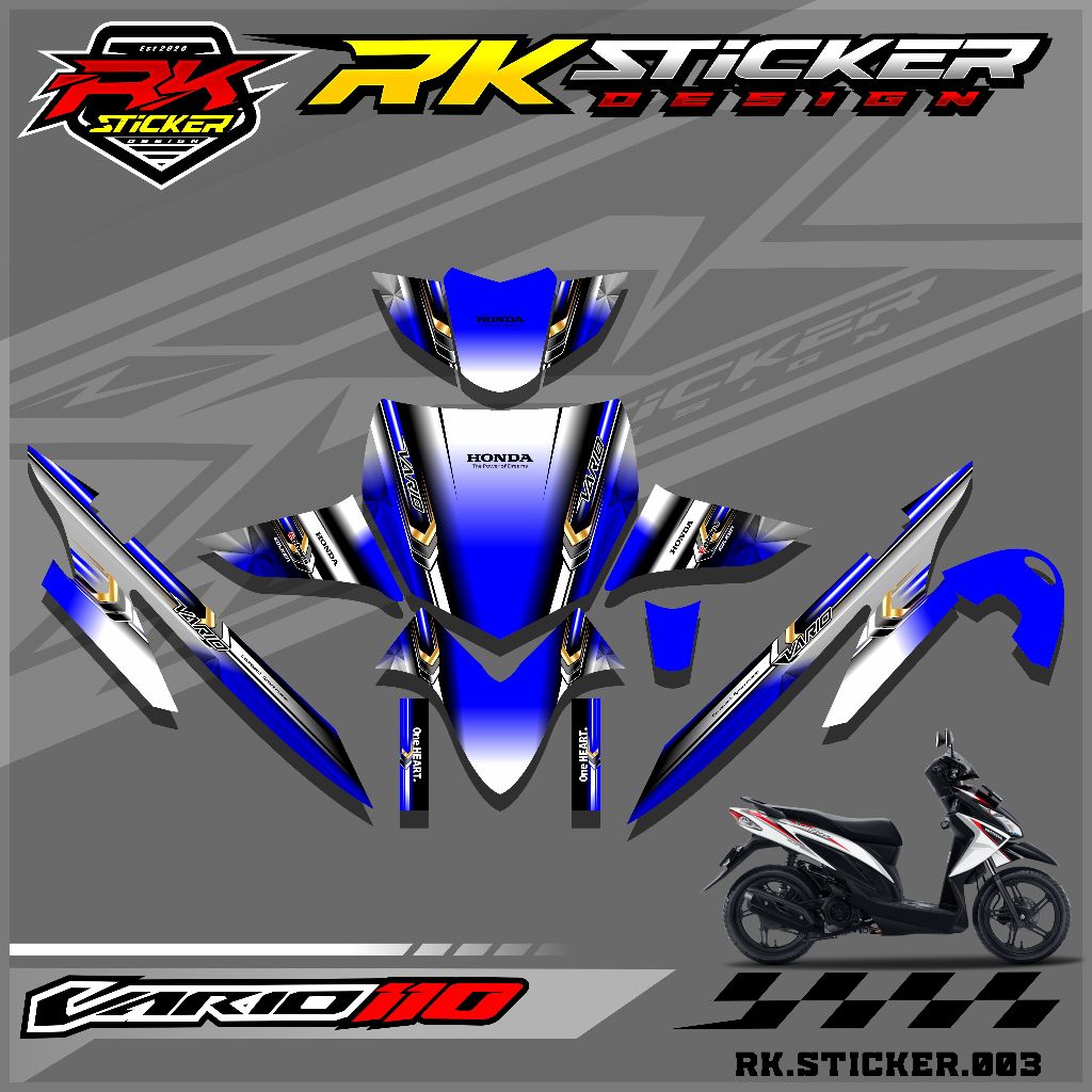 Jual Sticker Decal Vario 110- Sticker Decal Full Body Motor Vario 110 ...