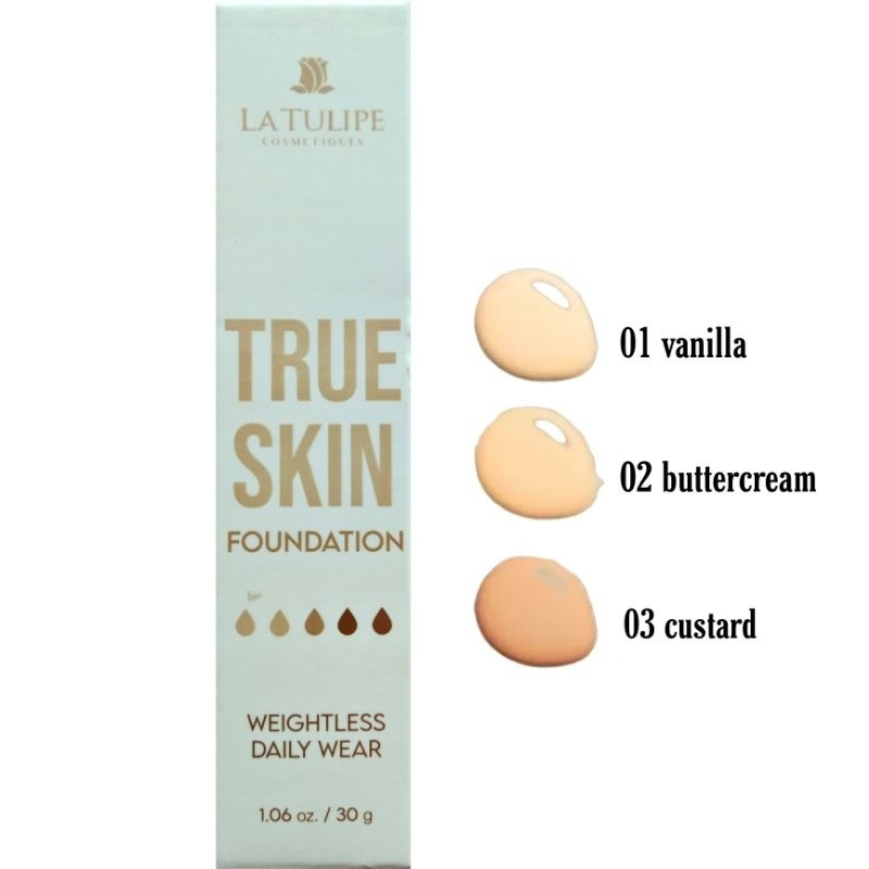 Jual LA TULIPE TRUE SKIN FOUNDATION - 30g | Shopee Indonesia