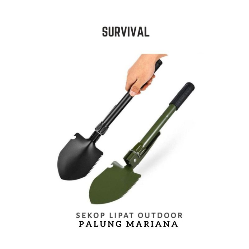 Jual sekop lipat multi fungsi survival tool skop pacul portabel ...