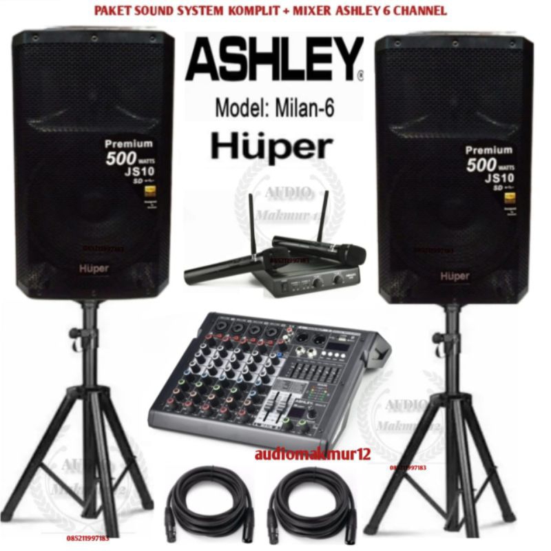 Jual Paket Sound System Profesional Huper JS10 15 Inch Komplit Mixer ...