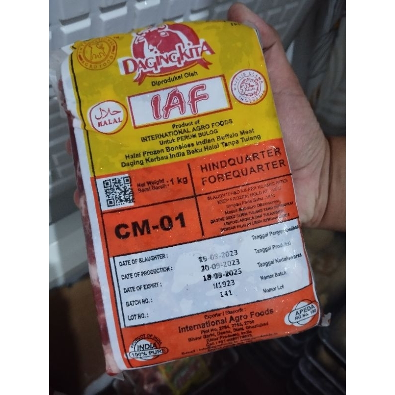 Jual BULOG DAGING KITA - DAGING KERBAU (REPACK) | Shopee Indonesia