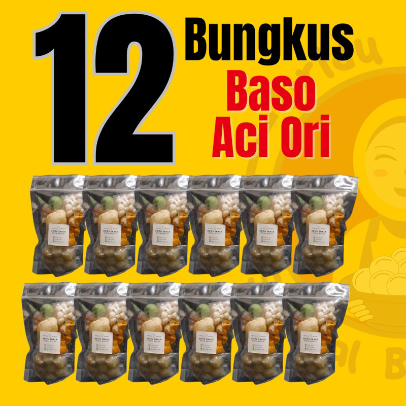 Jual 12 bungkus Basoaci ori, fresh, halal sudah vakum | Shopee Indonesia