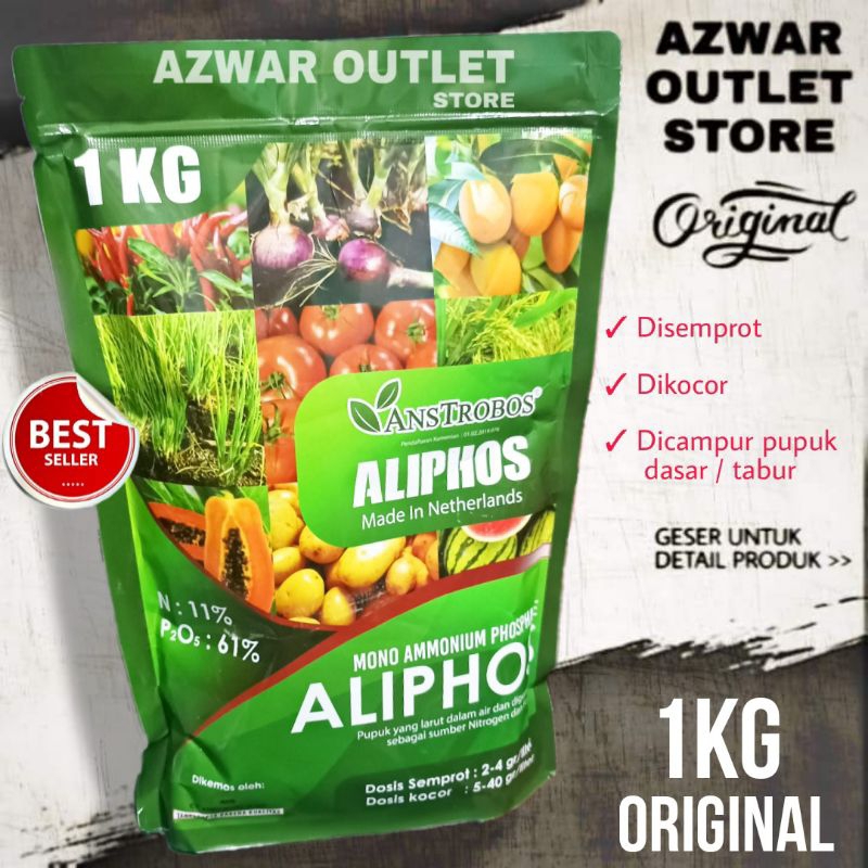 Jual pupuk ALIPHOS ANSTROBOS 1KG | amonium phospat original | Shopee ...