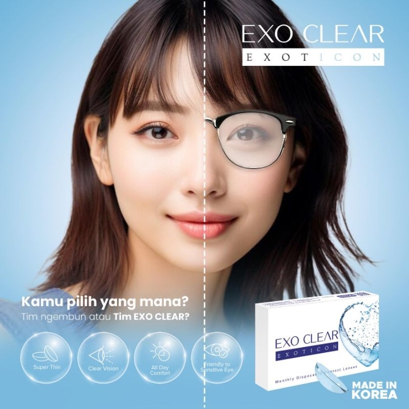 Jual SOFTLENS EXOCLEAR BENING / CLEAR / TRANSPARAN SOFTLEN MINUS TINGGI ...