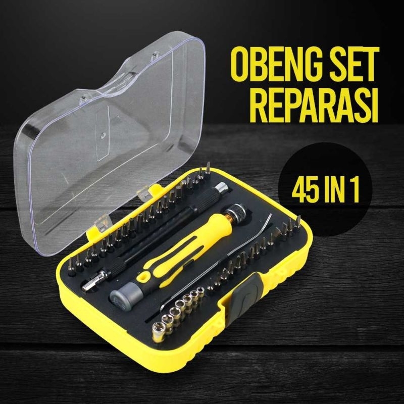 Jual Obeng Set Reparasi 45 in 1 - 6093 | Shopee Indonesia