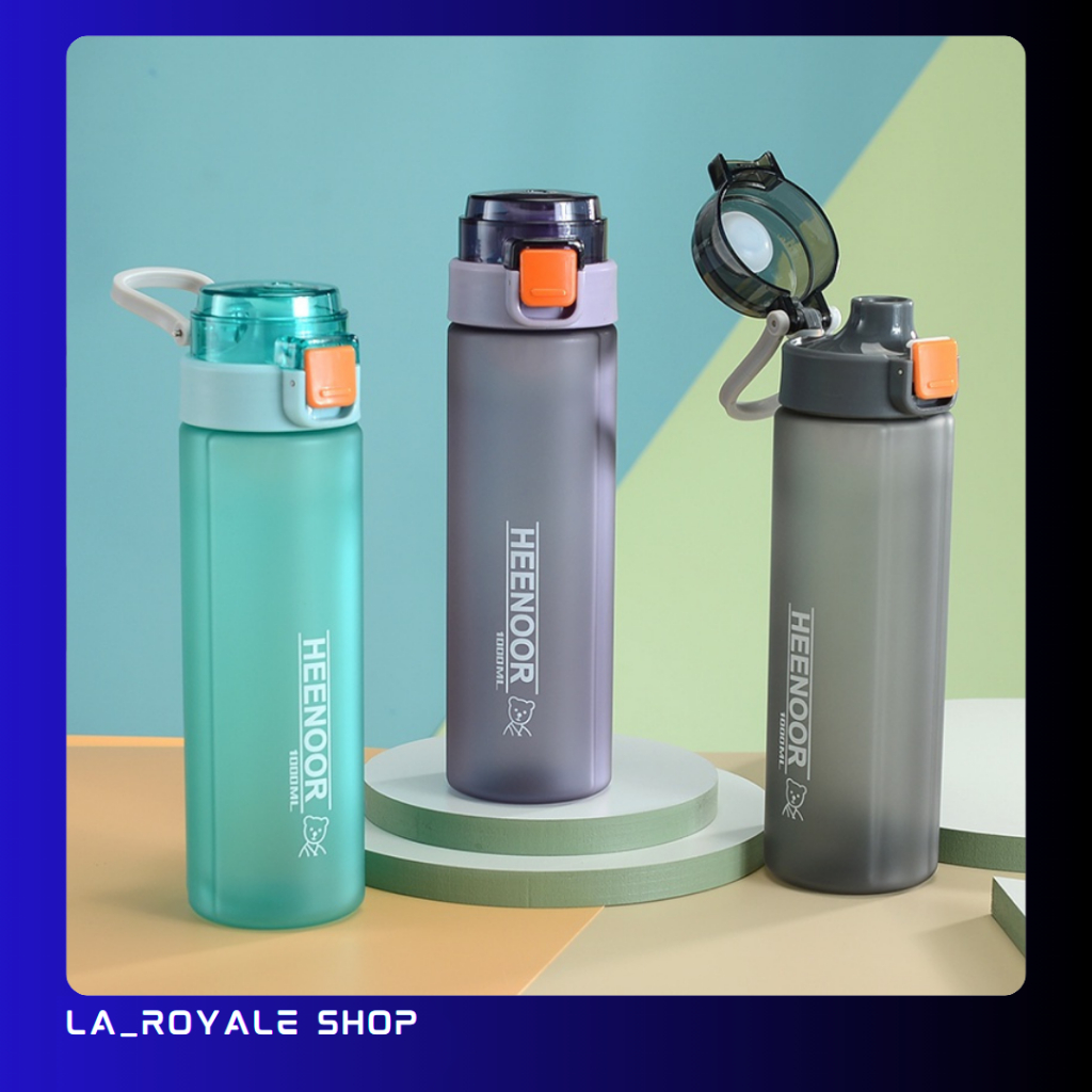 Jual BOTOL MINUM HEENOOR GRADASI VIRAL BOTOL PLASTIK WARNA DOFF FREE STIKER 1000 ML BPA FREE ...
