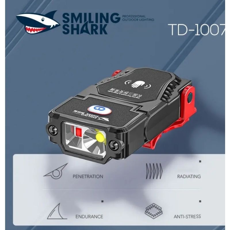 Jual senter led Smiling Shark TD-1007 multi fungsi | Shopee Indonesia