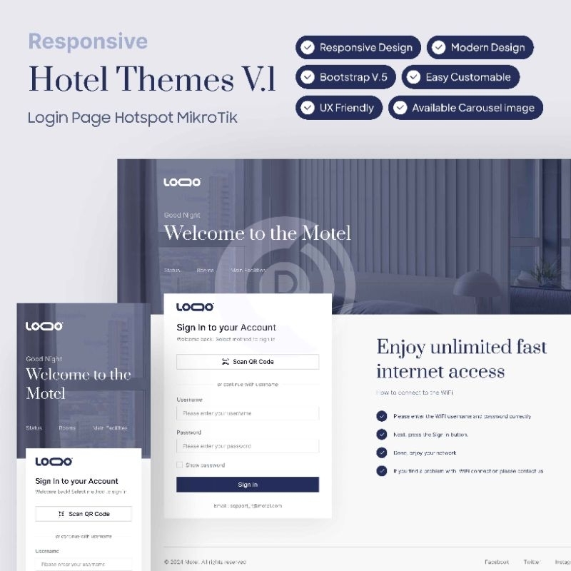 Jual login page hotspot hotel | Shopee Indonesia
