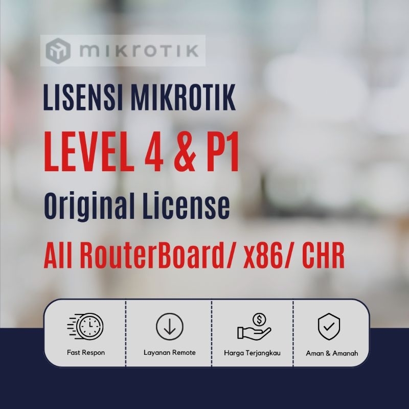 Jual Lisensi Mikrotik Level 4 | Shopee Indonesia