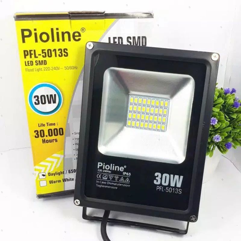 Jual Lampu Sorot LED 30 Watt pioline / Lampu Tembak Floodlight 30w Outdoor / Panggung / Lapangan ...