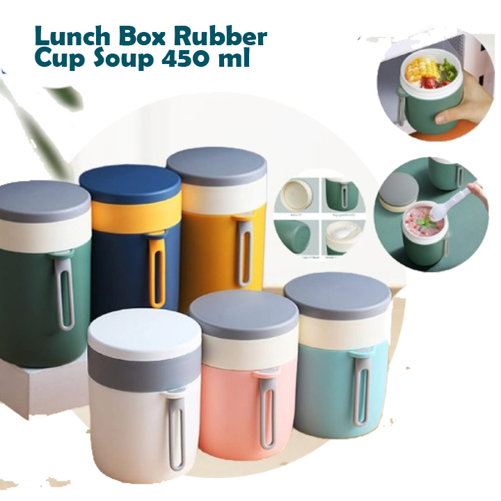 Jual Lunch Box Rubber Cup Soup 450ml | Shopee Indonesia
