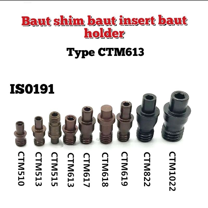 Jual pin insert CTM 613 baut shim insert baut holder bubut CNC | Shopee ...
