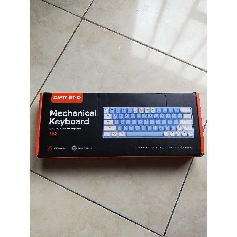Jual Zifriend T62 - MECHANICAL GAMING KEYBOARD 63 KEYS HOTSWAPPABLE 60% LAYOUT | Shopee Indonesia