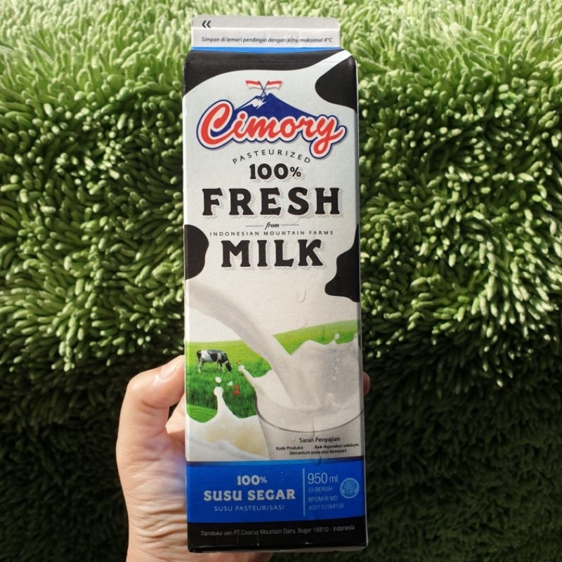 Jual fresh milk cimory plain 950 ml / susu sapi segar pasteurisasi ...