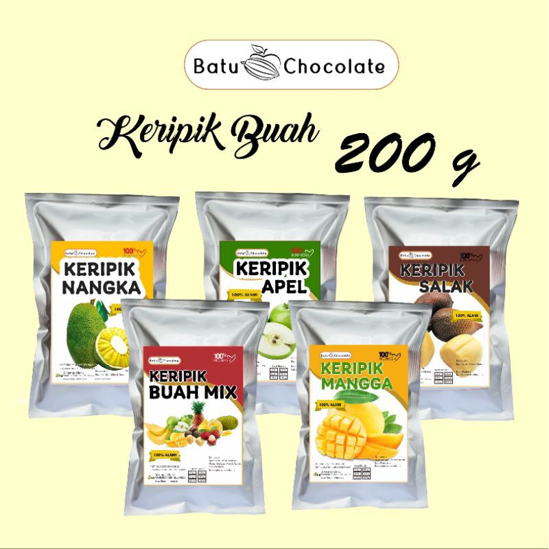 Jual Keripik Buah Apel Nangka dan sayur ( Isi: 200 Gram ) Oleh Oleh ...