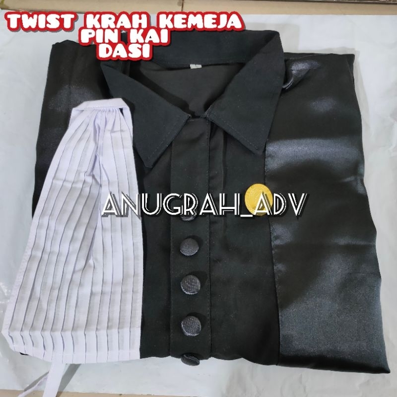 Jual toga pengacara toga advokat bahan twist kombinasi satin krah ...
