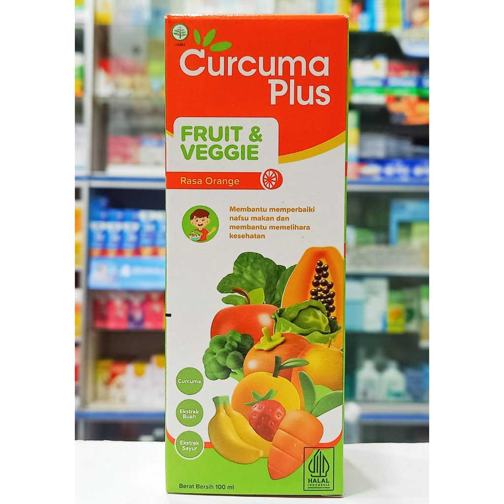 Jual CURCUMA PLUS 𝐅𝐑𝐔𝐈𝐓 & 𝐕𝐄𝐆𝐆𝐈𝐄 𝟏𝟎𝟎𝐌𝐋 - Suplemen Multivitamin dan ...