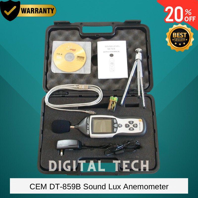 Jual Sound Level Meter CEM Instruments DT-8852 Data Logger DT8852 ...