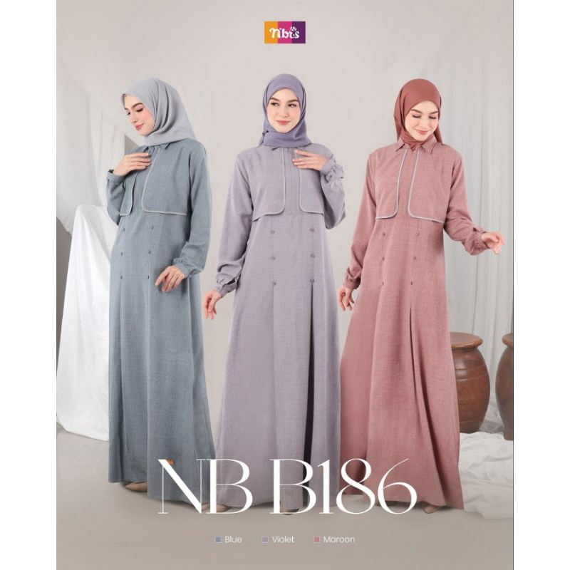 Jual GAMIS NIBRAS NB B186 /NB B186 NIBRAS /GAMIS NIBRAS TERBARU /COD ...