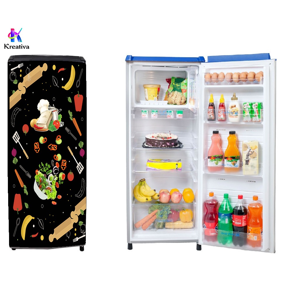 Jual Stiker Kulkas 1 Pintu dan 2 Pintu Banyak gambar Bonus Stiker ...