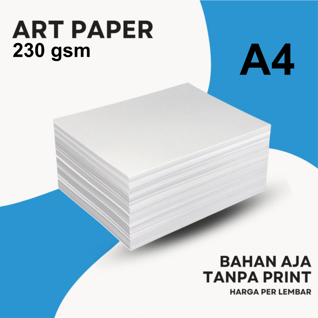 Jual Kertas Art Paper / Art Carton 230 Gsm A4 | Shopee Indonesia