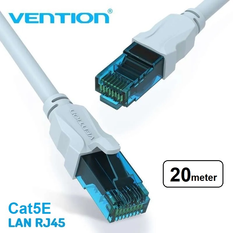 Jual Vention Kabel Lan RJ45 Cat5e 20M UTP Patch Network Ethernet ...