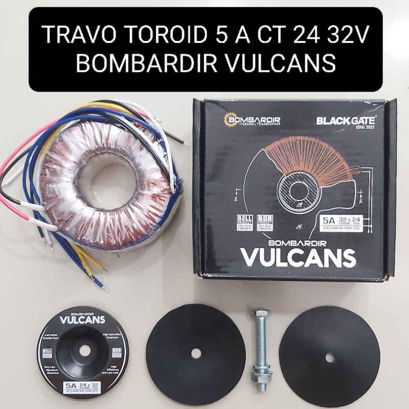 Jual VULCANS Trafo Toroidal 5A CT 24V 32V BLACKGATE BGR BELL Travo Donat Toroid | Shopee Indonesia