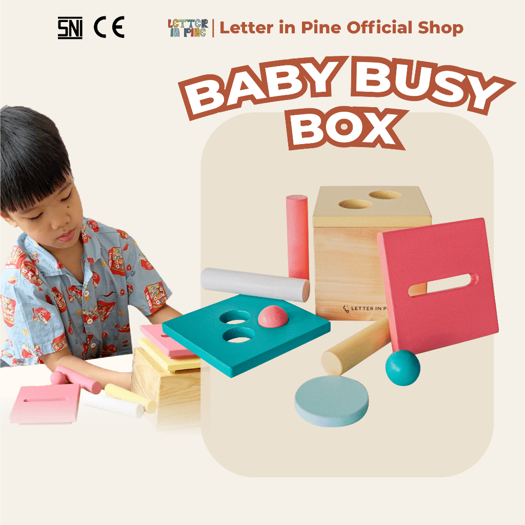 Jual LETTERINPINE NEW Baby Busy Box - Mainan Kayu Edukasi Bayi Kotak ...