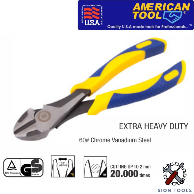 Jual AMERICAN TOOL TANG POTONG HEAVY DUTY 5 6 7 8 INCH / DIAGONAL CUT ...