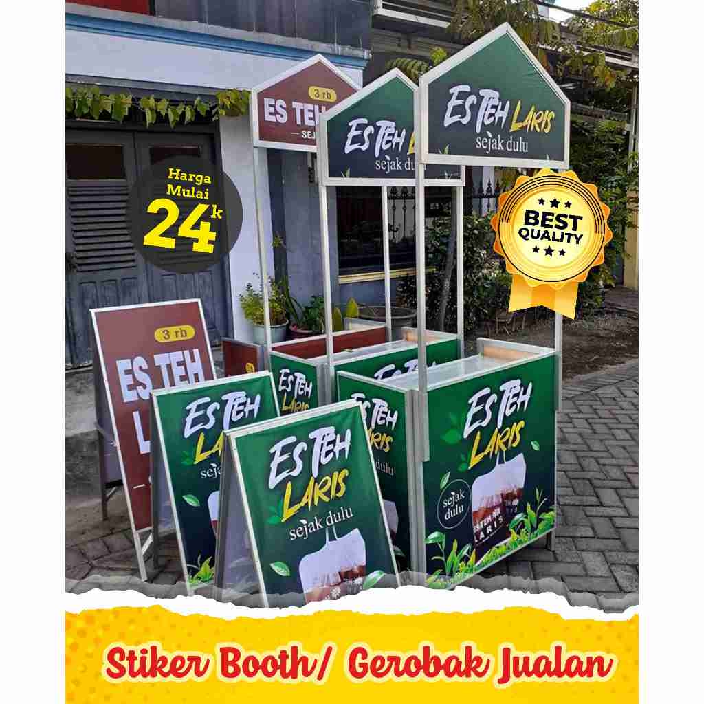 Jual STIKER BOOTH STIKER GEROBAK STIKER KACA STIKER ROMBONG STIKER ...