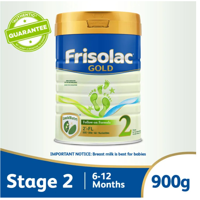 Jual FRISOLAC Gold Stage 2 Milk Susu Formula - 900g SINGAPORE | Shopee ...