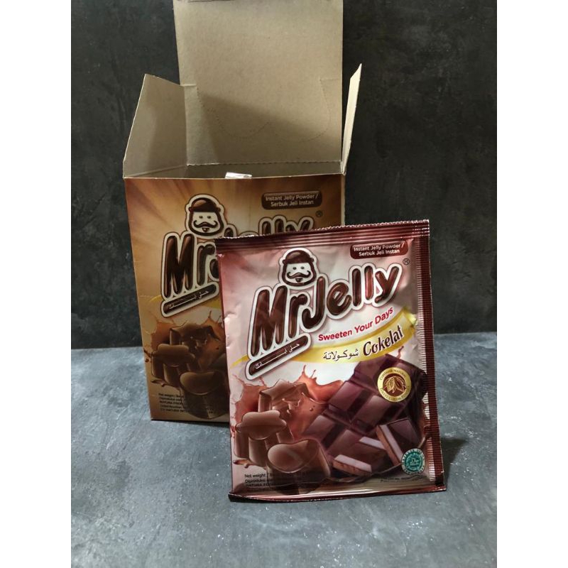 Jual Mr Jelly instan jelly powder cokelat 30gr | Shopee Indonesia