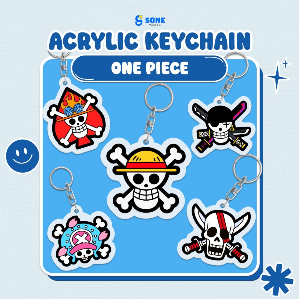 Jual SONE VARIASI - Gantungan Kunci One Piece / Keychain Anime / Ganci ...