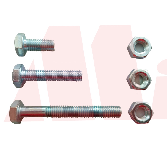 Jual BMP M8 x 25 Baut Mur Hexagon Galvanis Putih | Shopee Indonesia