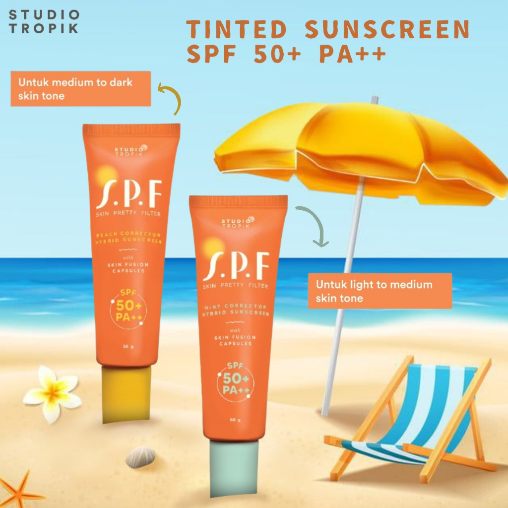 Jual STUDIO TROPIK TINTED SUNSCREEN SPF 50+ PA++ 15GR ~ 50GR | Shopee ...