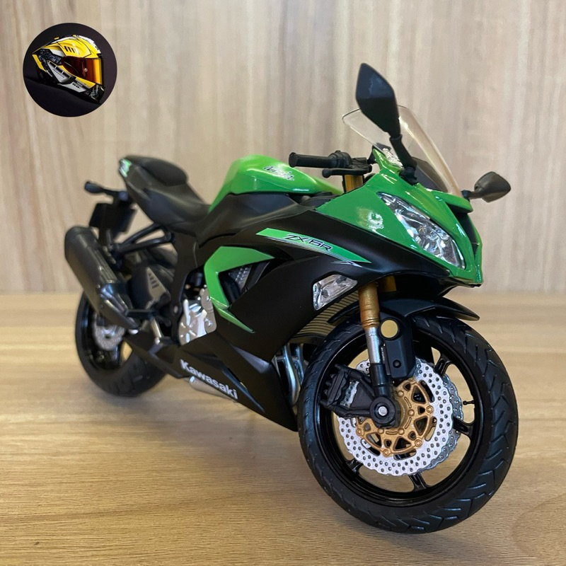 Jual diecast miniatur motor kawasaki zx6r zx636 skala 1:12 | Shopee ...