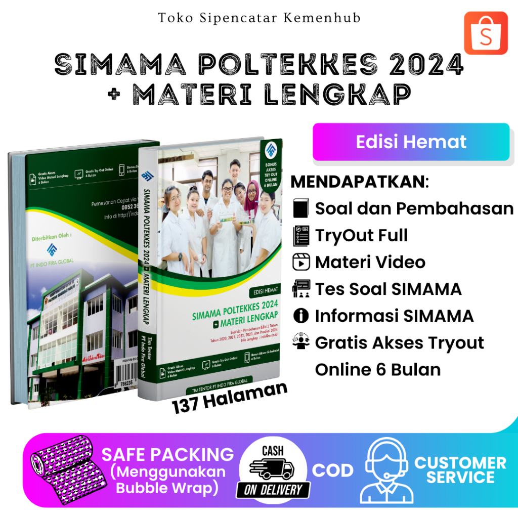 Jual Edisi Baru Buku SIMAMA POLTEKKES 2024 + MATERI LENGKAP (Edisi Hemat + Soal dan Pembahasan ...